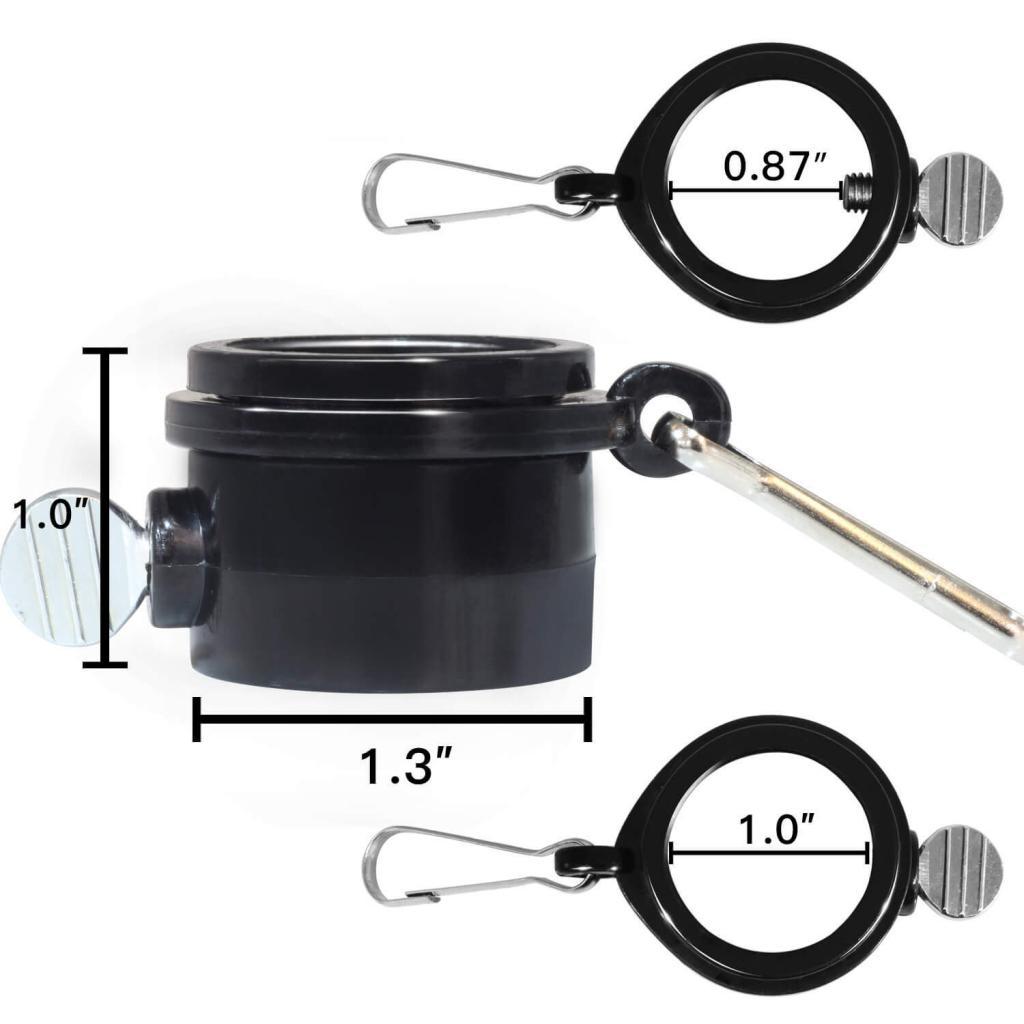 Flagpole Mounting Ring Clips | Anti-wrap Feature - Anley Flags