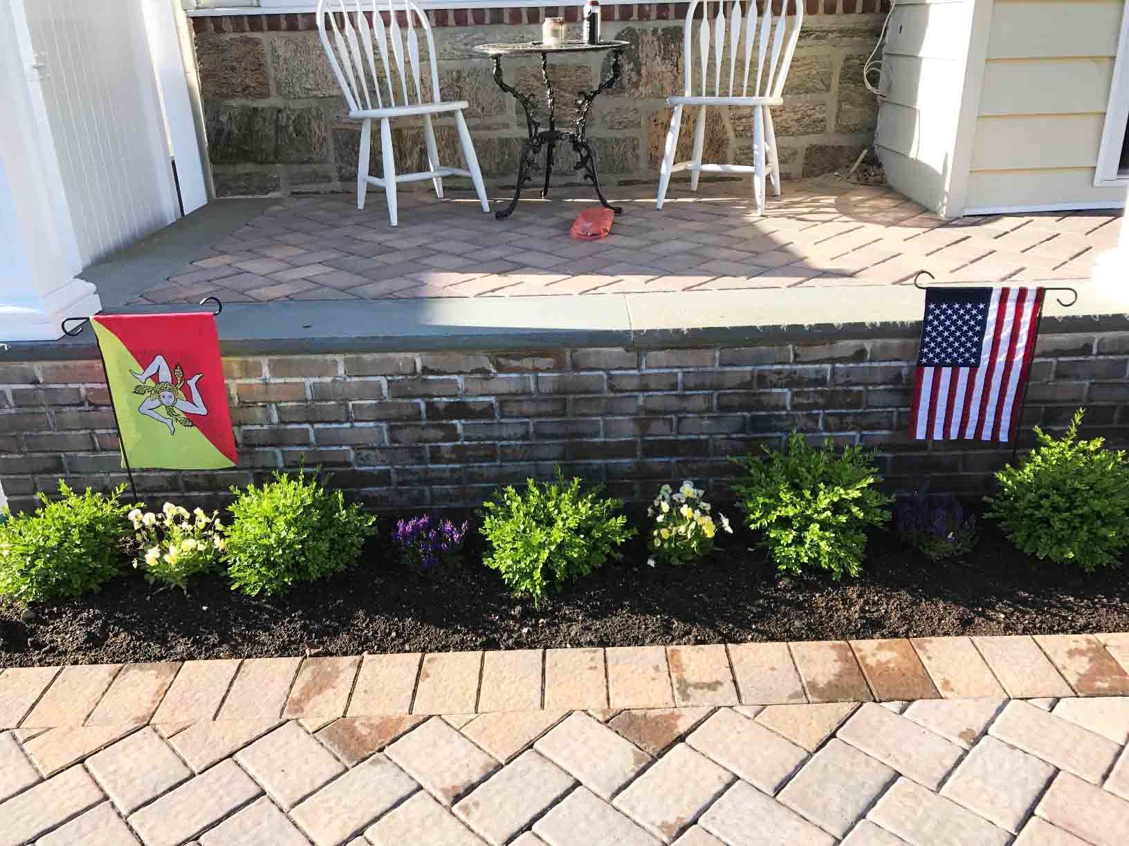 Embroidered USA Garden Flag 18 x 12.5 Inch - Anley Flags