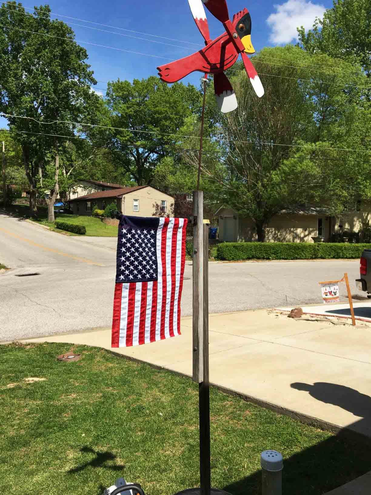 Embroidered USA Garden Flag 18 x 12.5 Inch - Anley Flags