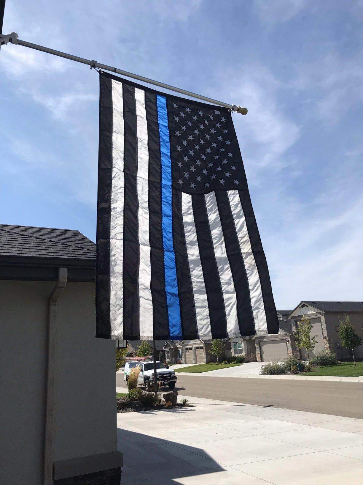 Aluminum Flagpole Mounting Rings with Clips (Set of 2) - Anley Flags