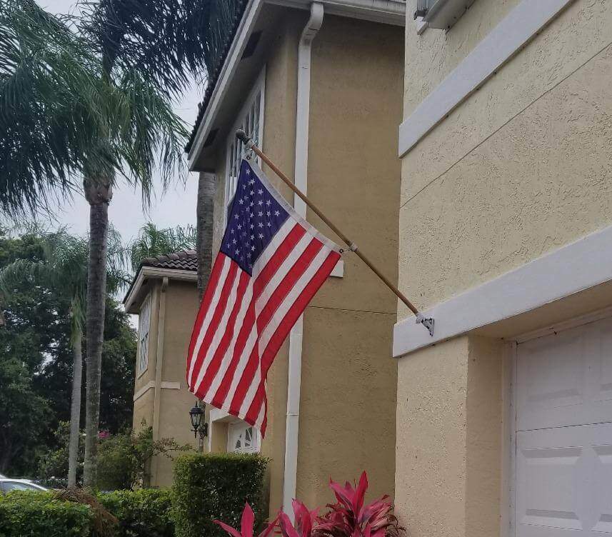 Aluminum Flagpole Mounting Rings with Clips (Set of 2) - Anley Flags