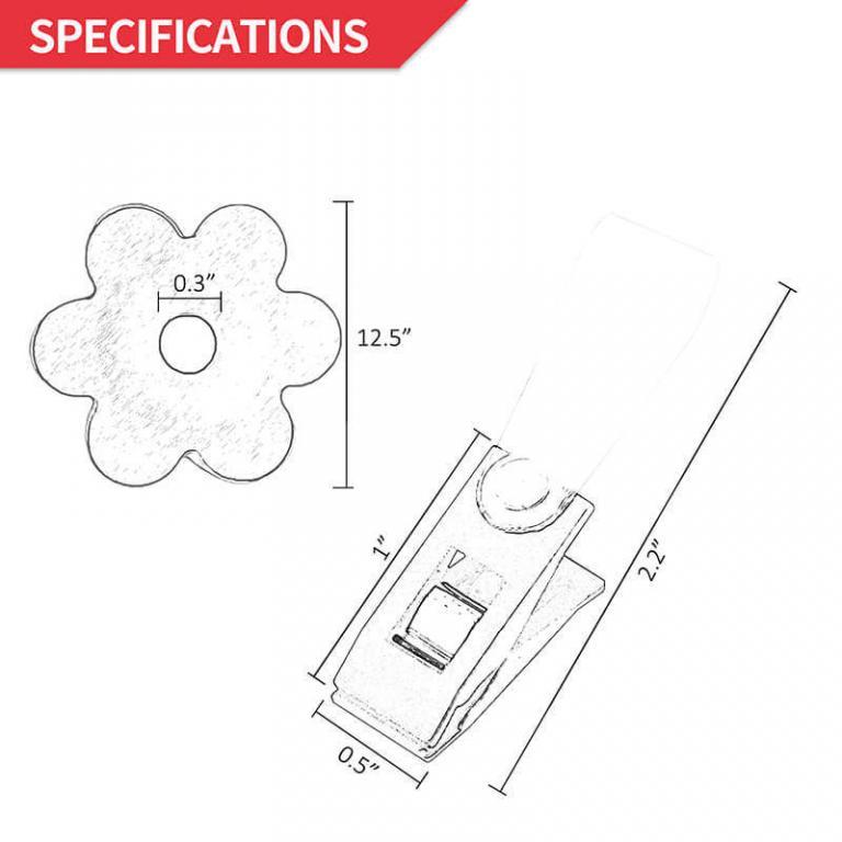 Garden Flag Stopper Stops and Anti-Wind Clips-10 Packs - Anley Flags