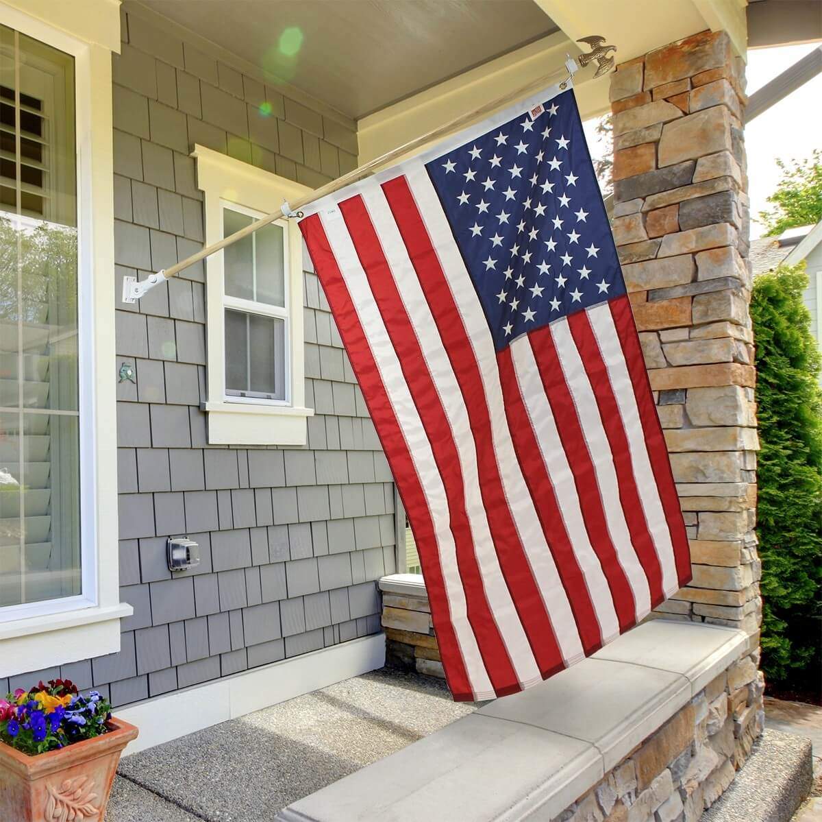 Multi-position Flagpole Mounting Bracket at Anley Flags