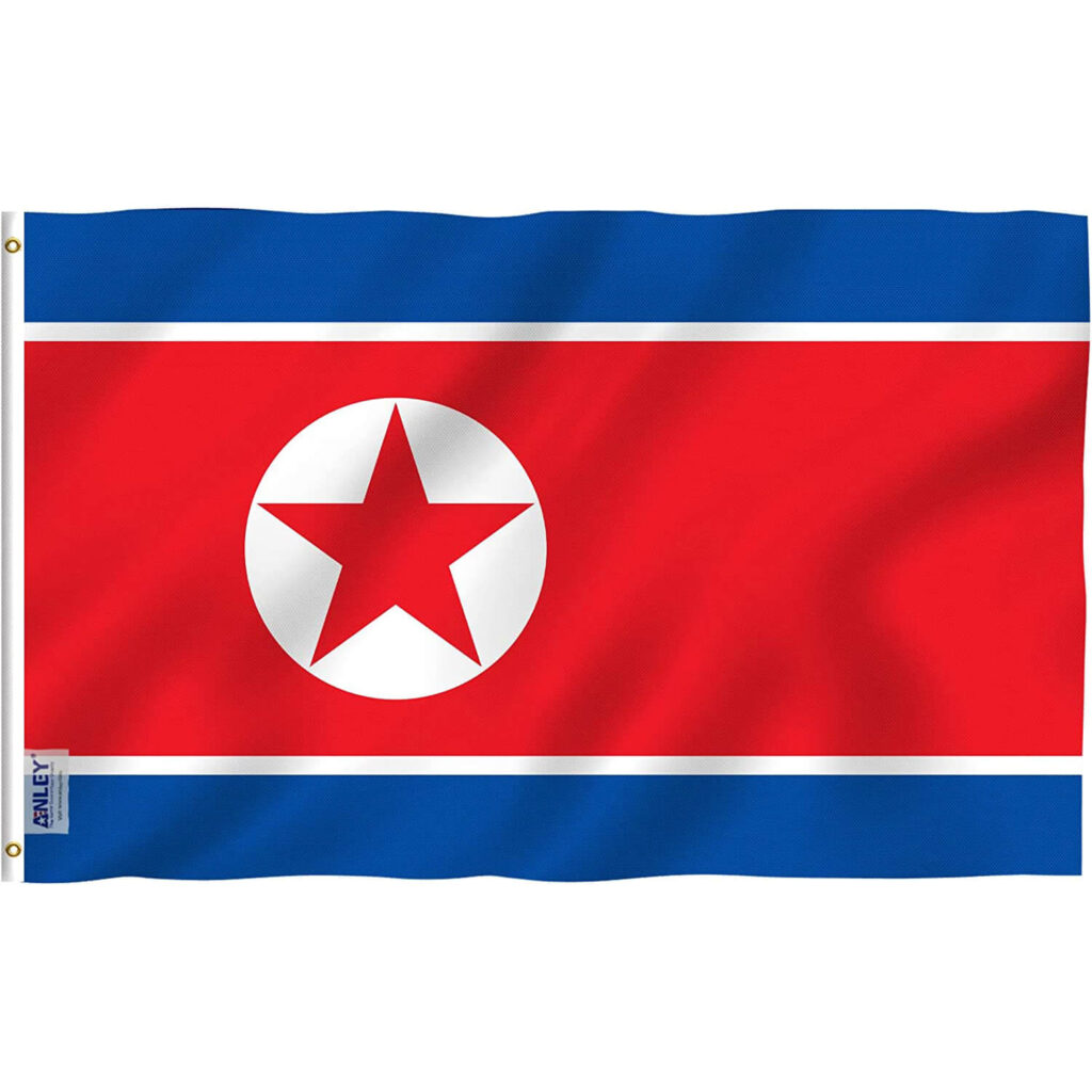 north korea flag