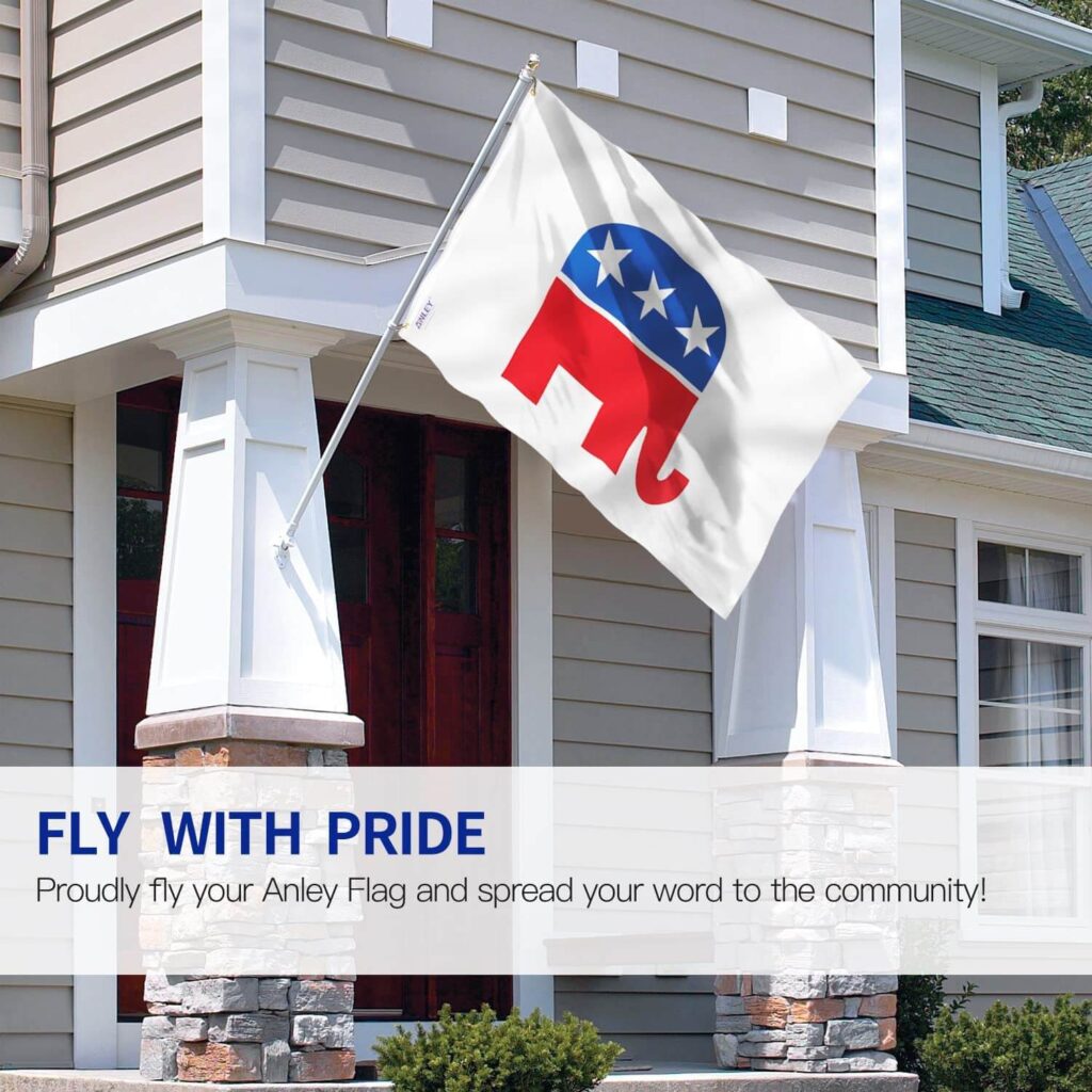 Fly Breeze 3x5 Foot Republican Party Flag - Anley Flags