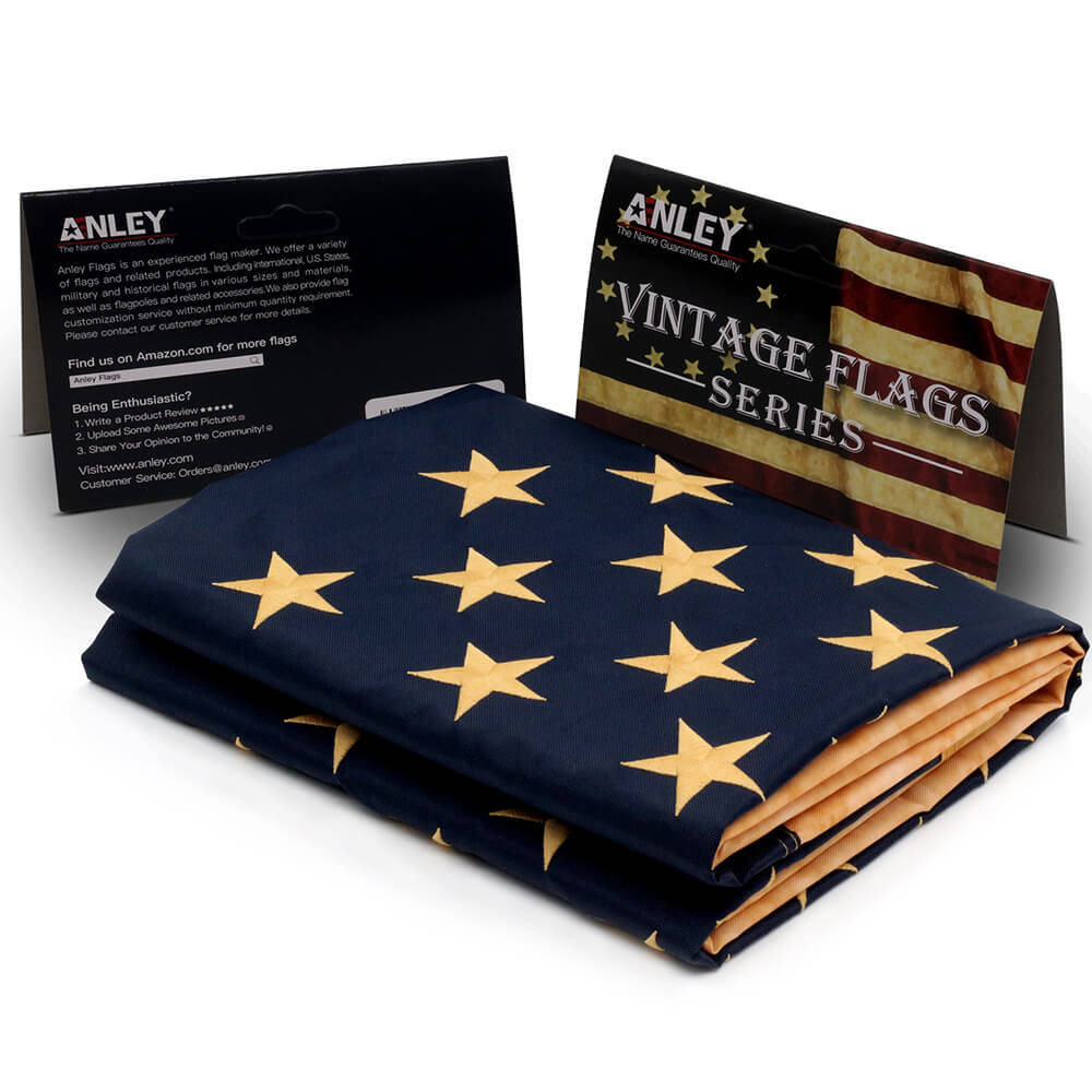 Tea Stained USA Nylon Flag | Tea Stained American Flag | Anley Flags
