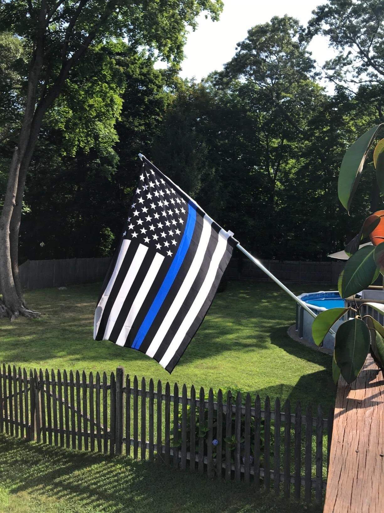 Fly Breeze 3x5 foot Thin Blue Line USA Flag - Anley Flags