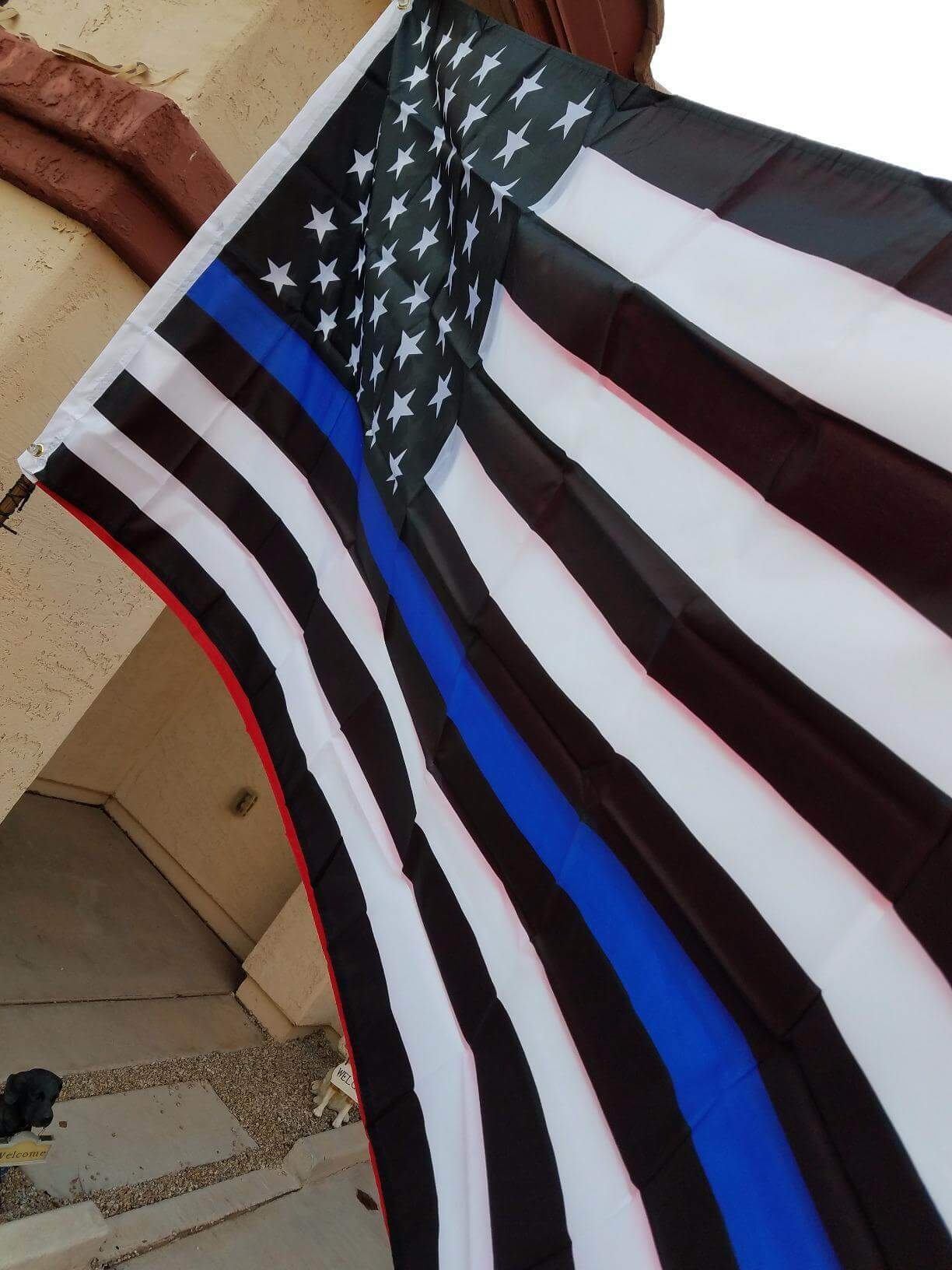 Fly Breeze 3x5 foot Thin Blue Line USA Flag - Anley Flags
