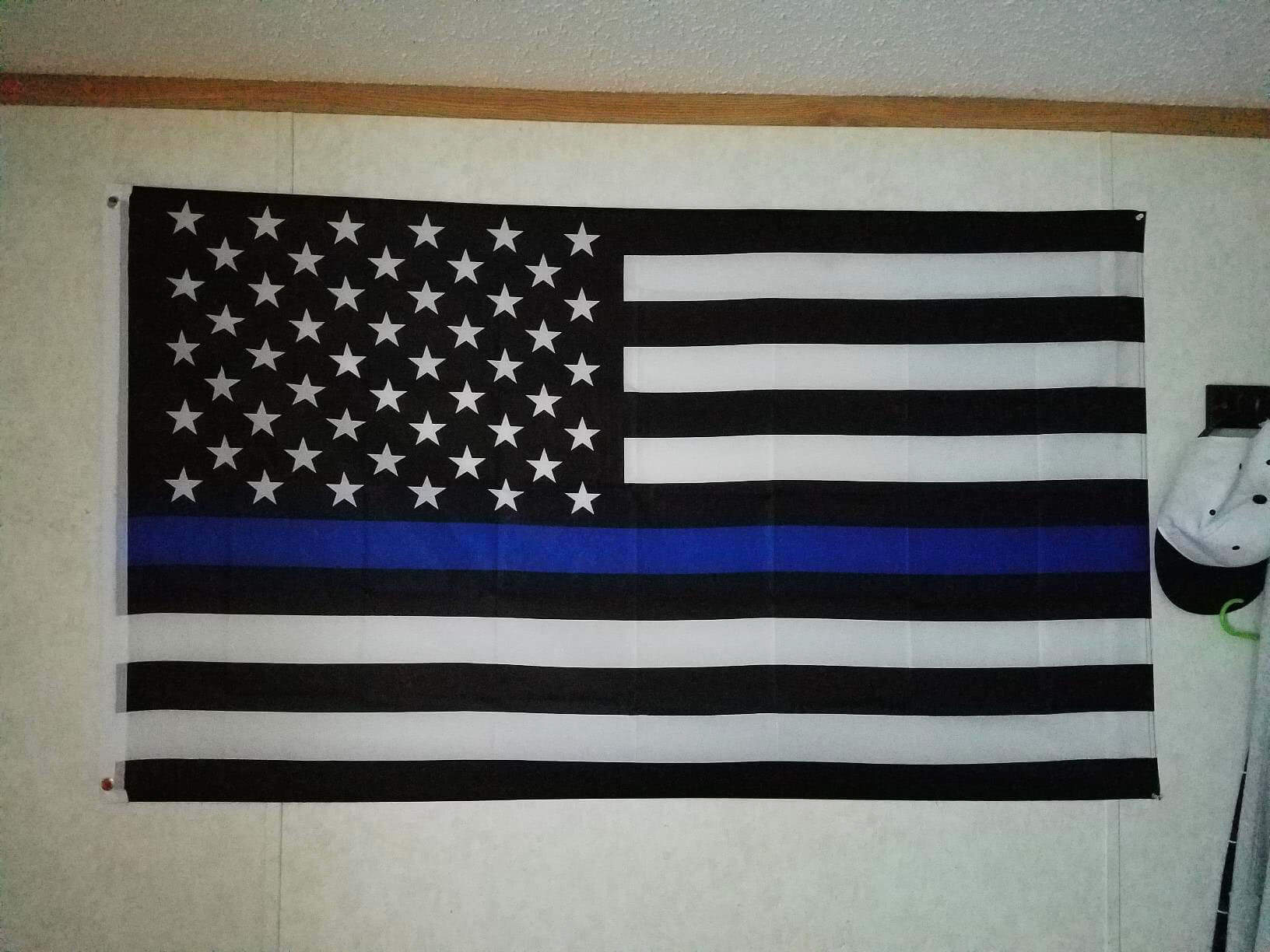 Fly Breeze 3x5 foot Thin Blue Line USA Flag - Anley Flags