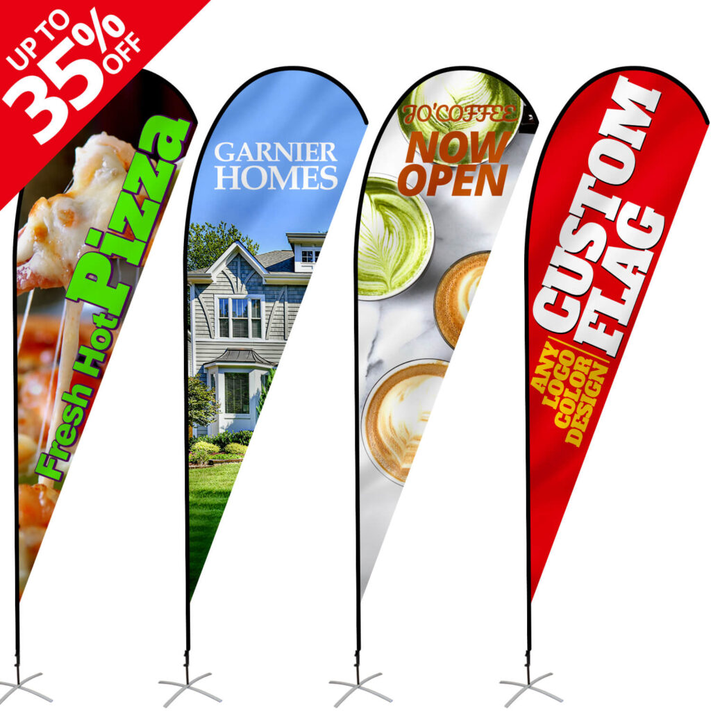 Custom Teardrop Flags & Banners at Sale - Anley