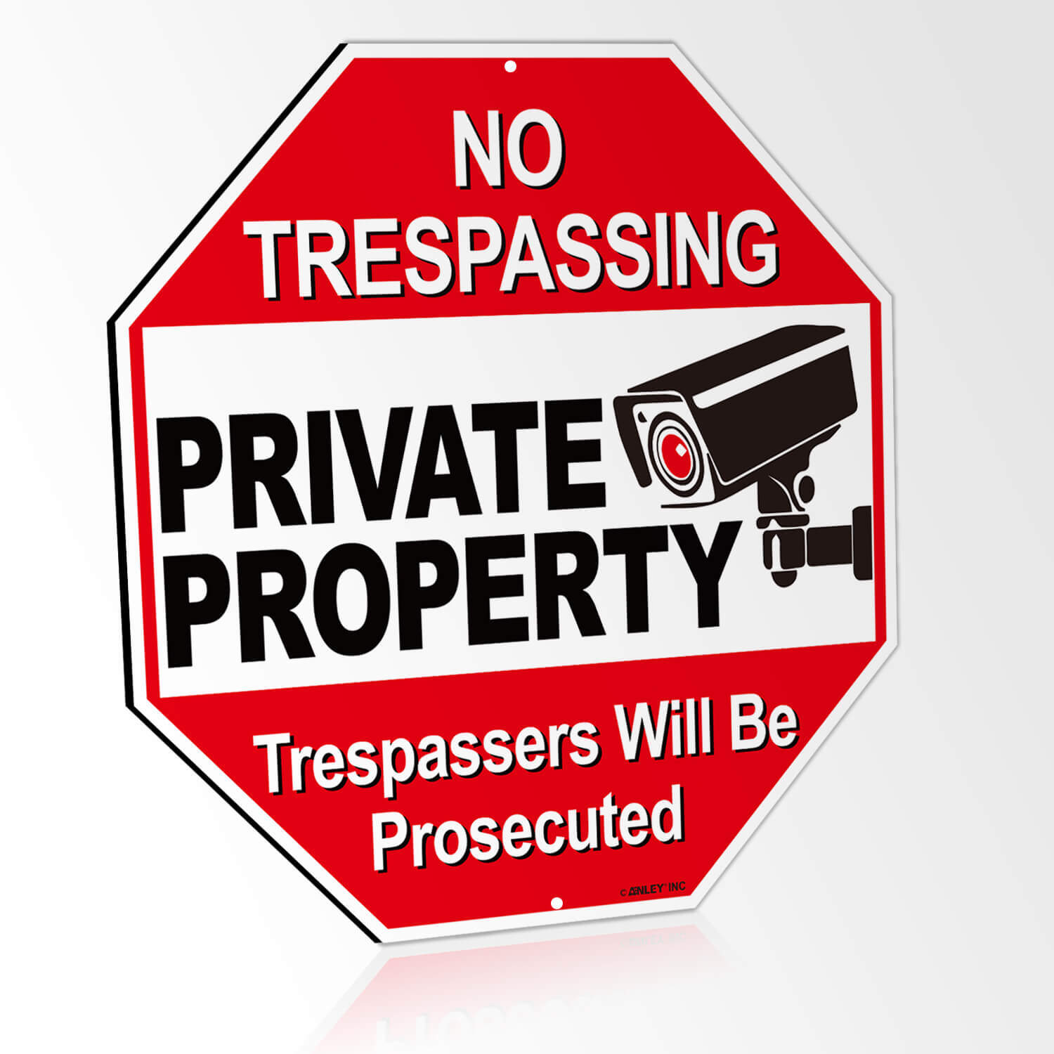 Private Property Aluminum Warning Sign - Anley Flags Private Property Aluminum Warning Sign - Anley Flags