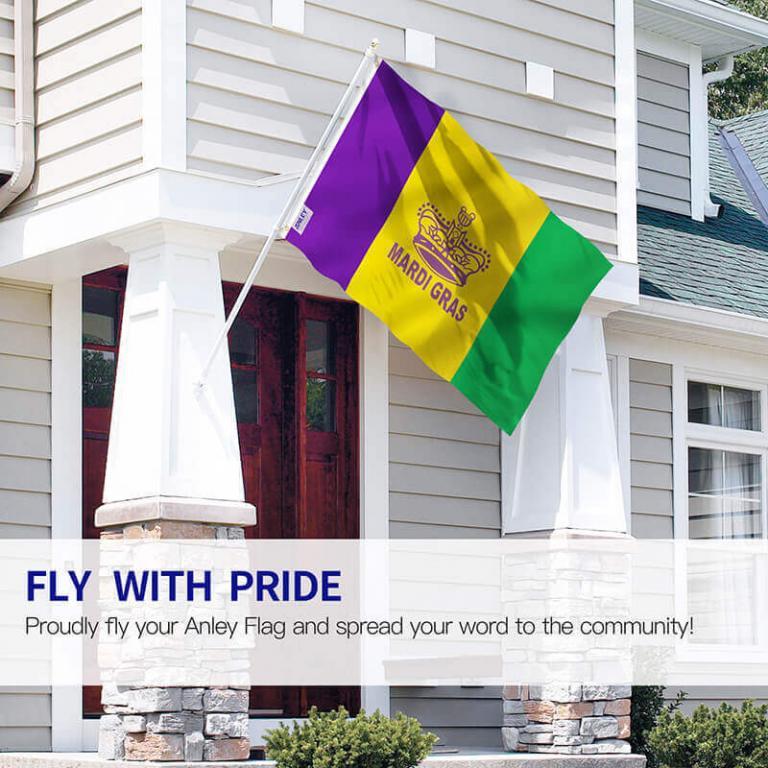 Fly Breeze 3x5 Foot Mardi Gras Flag - Anley Flags