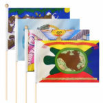 Custom Mini Flag - Personalized Handheld Stick Flag - Anley Flags