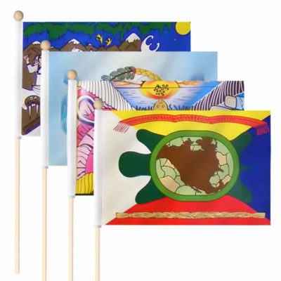 Custom Mini Flag - Personalized Handheld Stick Flag - Anley Flags
