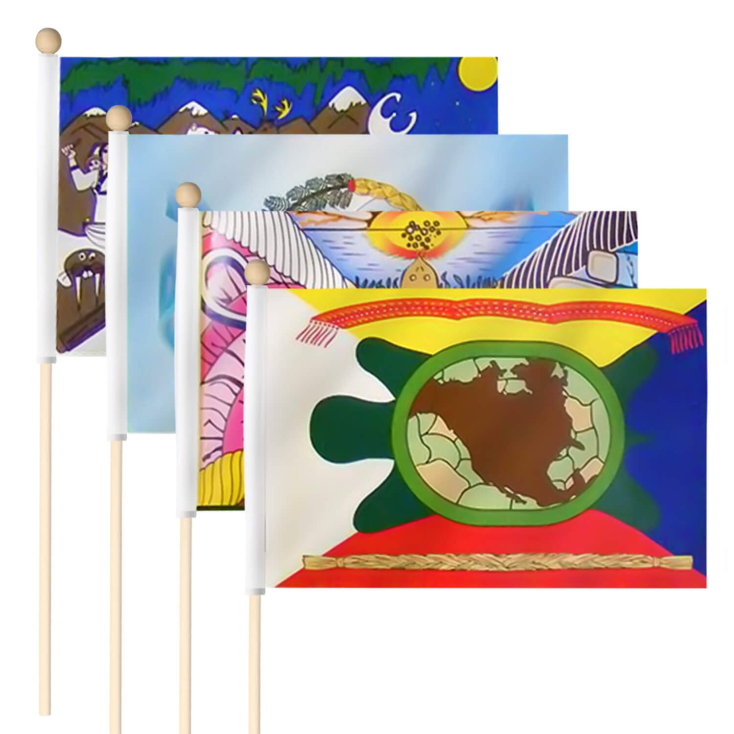 Custom Handheld Stick Flag for Sale - Anley Flags