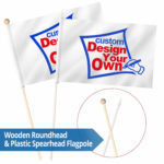 Custom Mini Flag - Personalized Handheld Stick Flag - Anley Flags