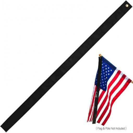 Mourning Flag Streamer - Anley Flags