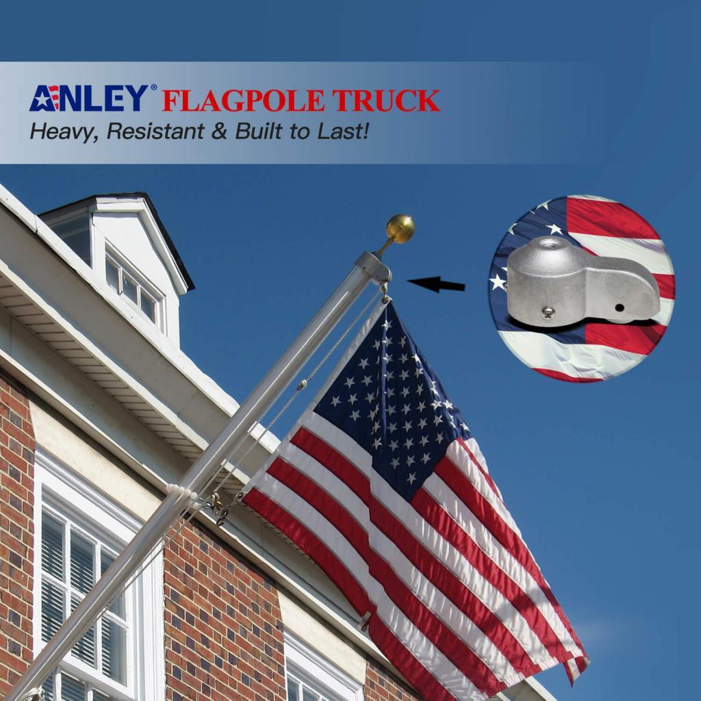 Sliver Cast Aluminum Truck - Anley Flags