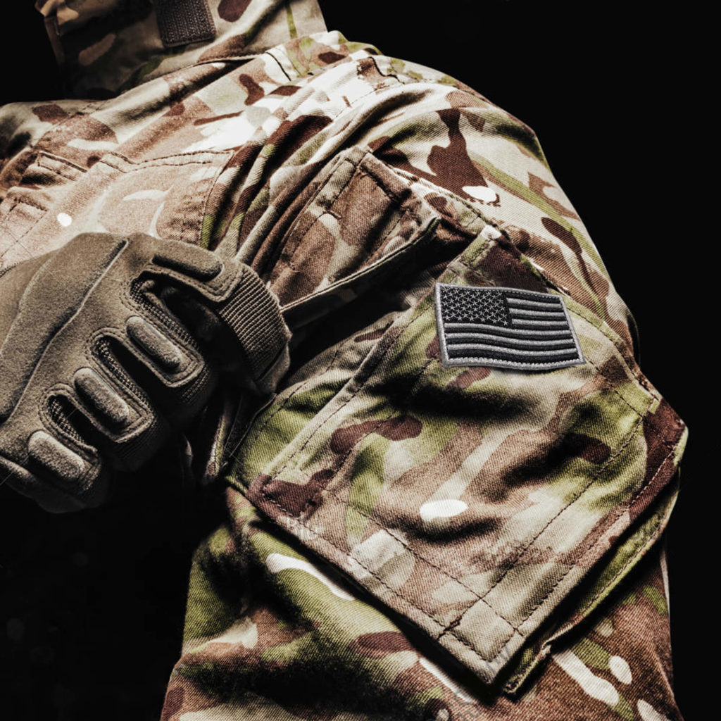 Tactical USA Flag (Black) Embroidered Patches (2 Pack) - 2"x 3" - Anley ...