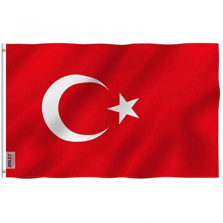 Fly Breeze 3x5 Foot Turkey Flag - Anley Flags