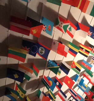 200 Random Countries 184 Feet String Flags (5.5x8 Inch) - Anley Flags