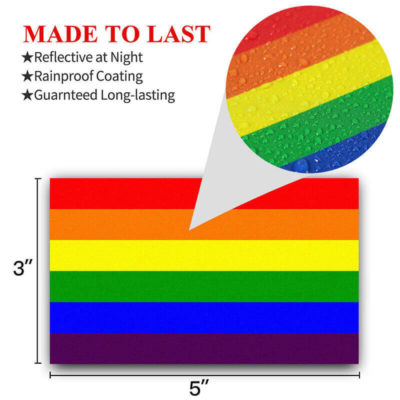 5 X 3 LGBT Pride Decal Stickers for Cars