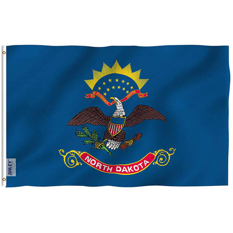 Fly Breeze North Dakota State Flag 3x5 Foot - Anley Flags