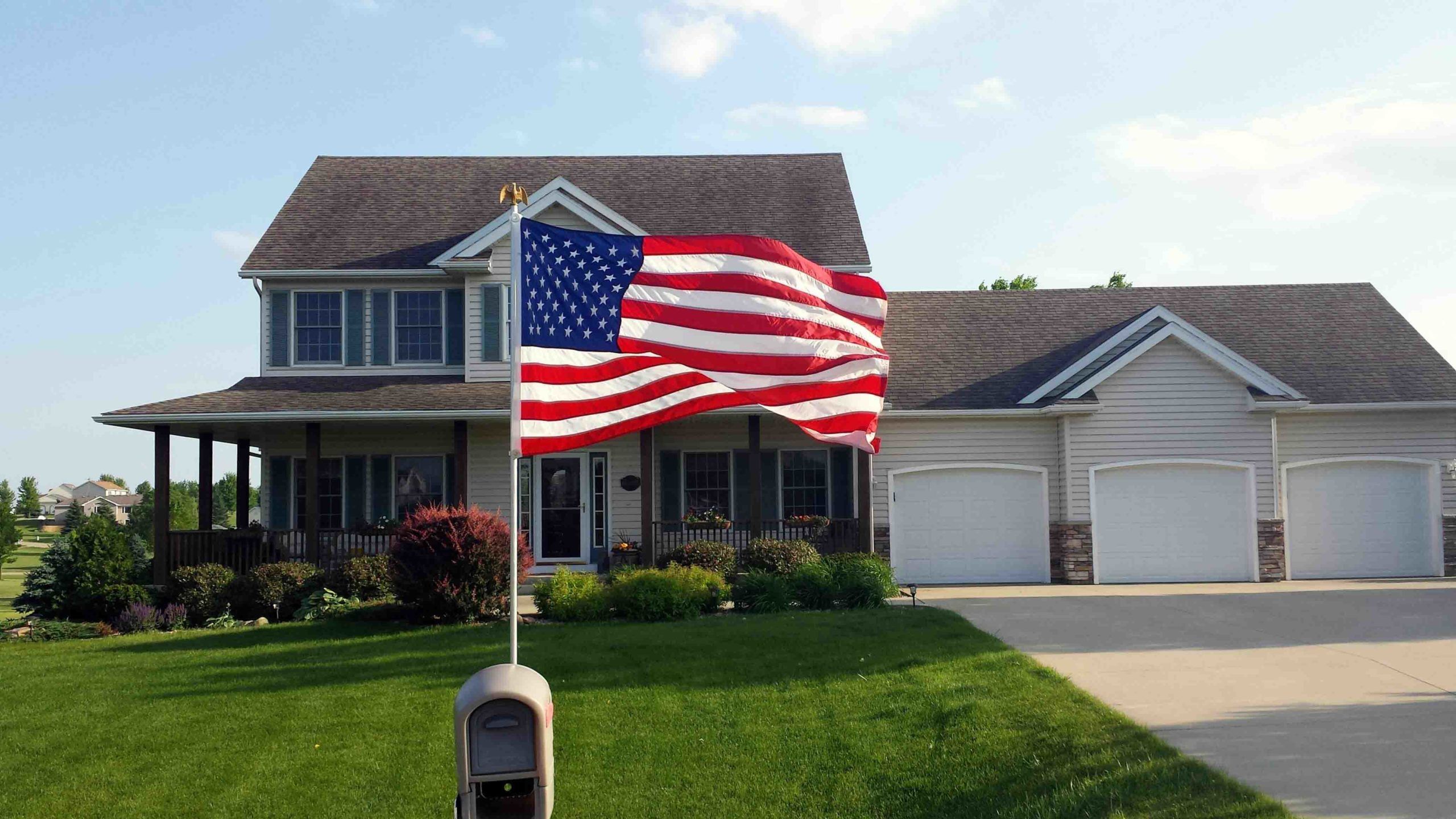 Telescopic Eagle Finial Flagpole 7.5Ft - Anley Flags