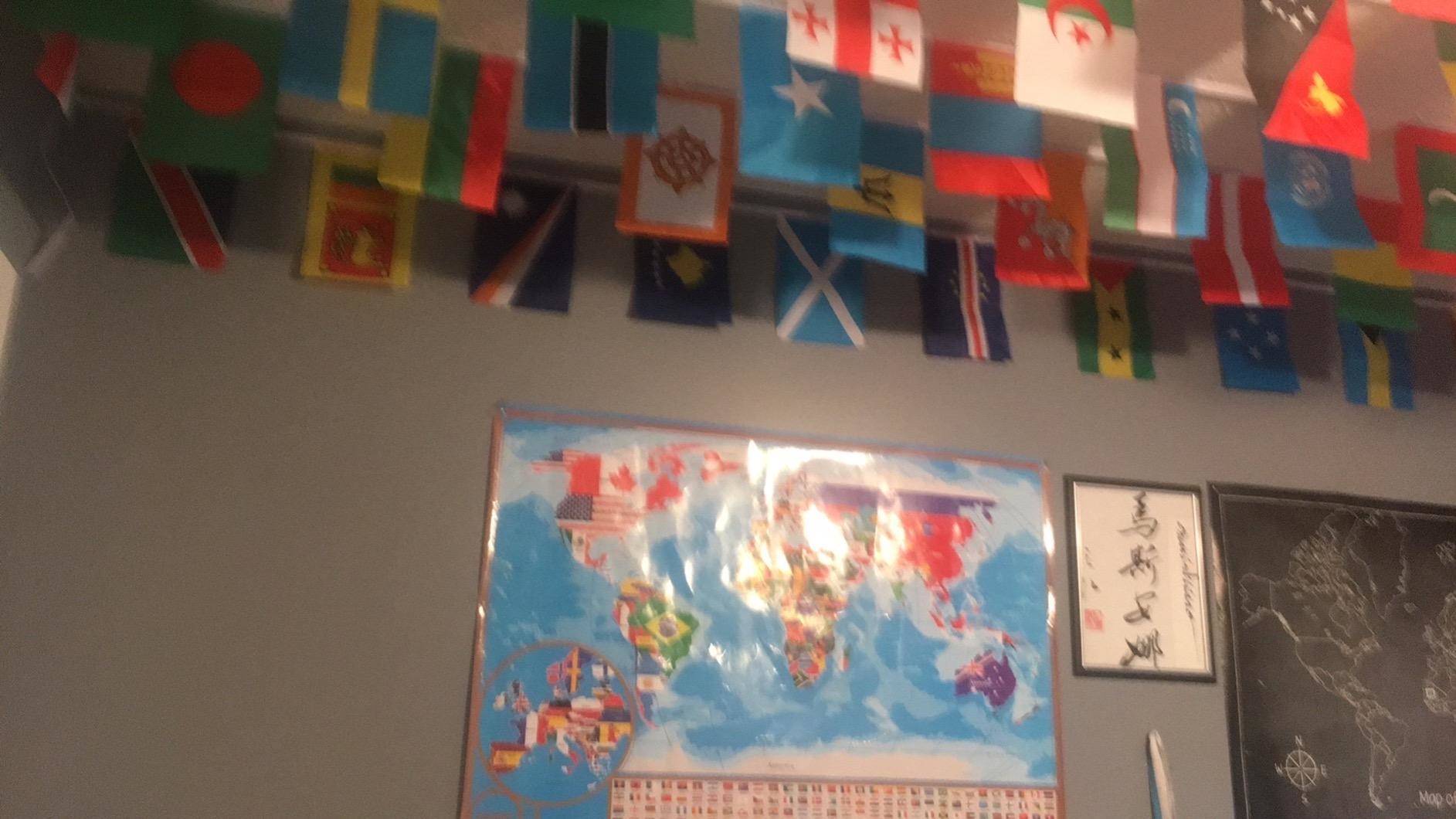 100 Random Countries 82 Feet String Flags (5.5x8 Inch) - Anley Flags