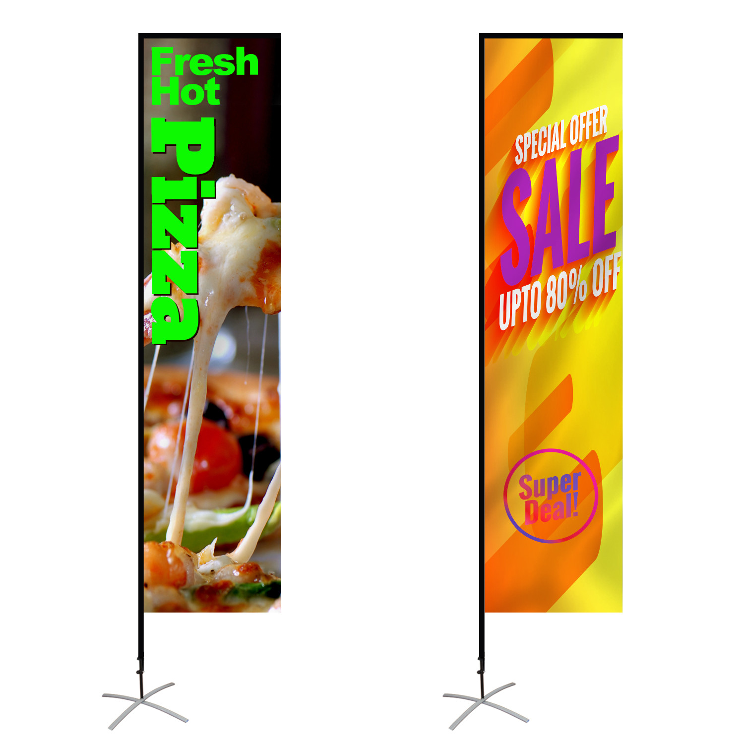 Custom Rectangle Feather Flag | Free Shipping in USA - Anley Flags