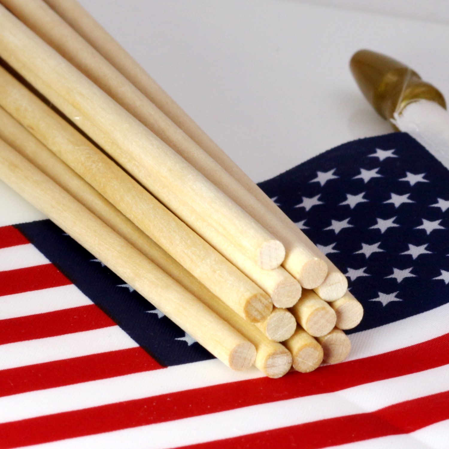 America Gravemarker Wooden Stick Flags 12Pcs - Anley Flags