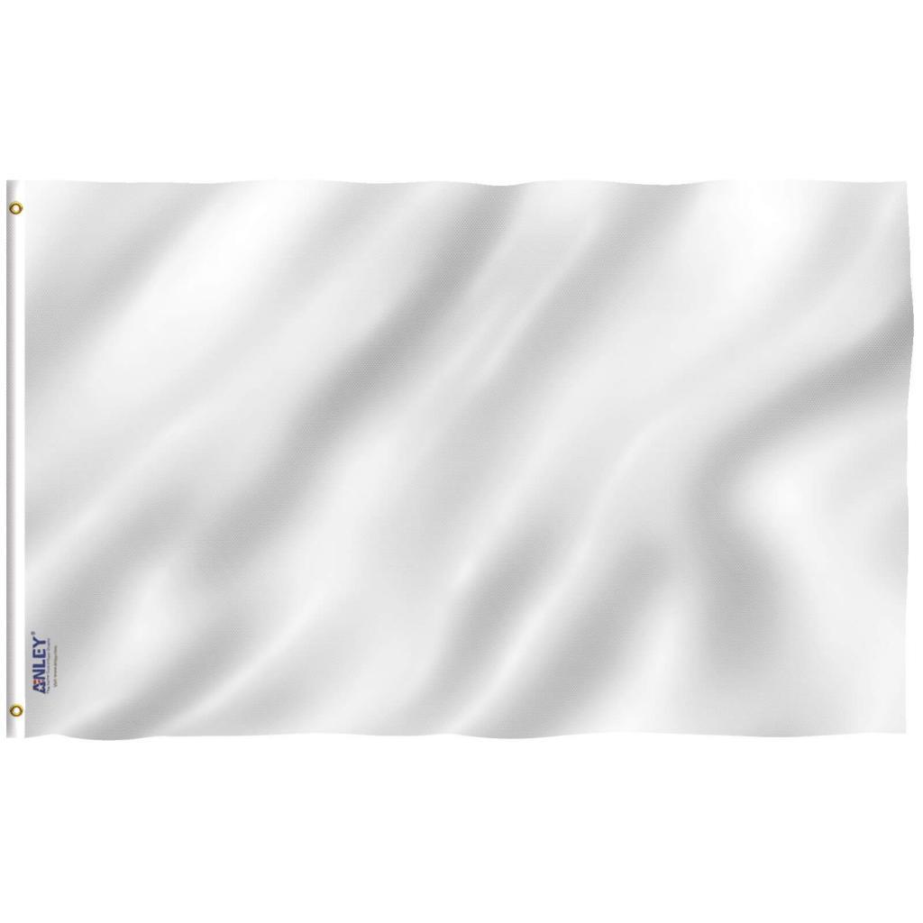 Fly Breeze 4x6 Foot Solid White Flag - Anley Flags