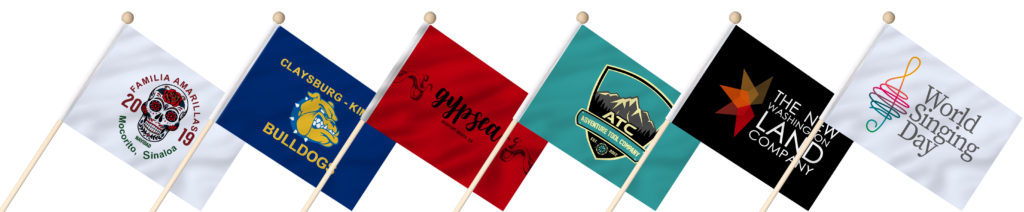 Custom Mini Flag - Personalized Handheld Stick Flag - Anley Flags
