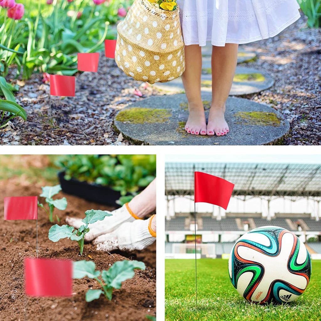 Stake Flags - 4" X 5" Vinyl Marking Flags