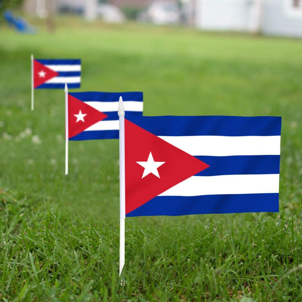 Cuba Stick Flags 5x8 Inch (pack of 12) - Anley Flags