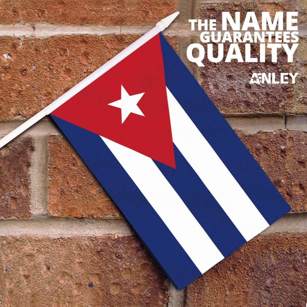 Cuba Stick Flags 5x8 Inch (pack of 12) - Anley Flags