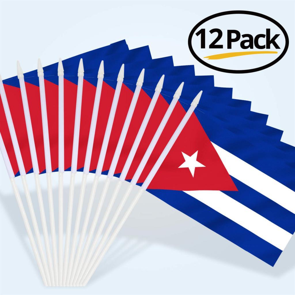 Cuba Stick Flags 5x8 Inch (pack of 12) - Anley Flags