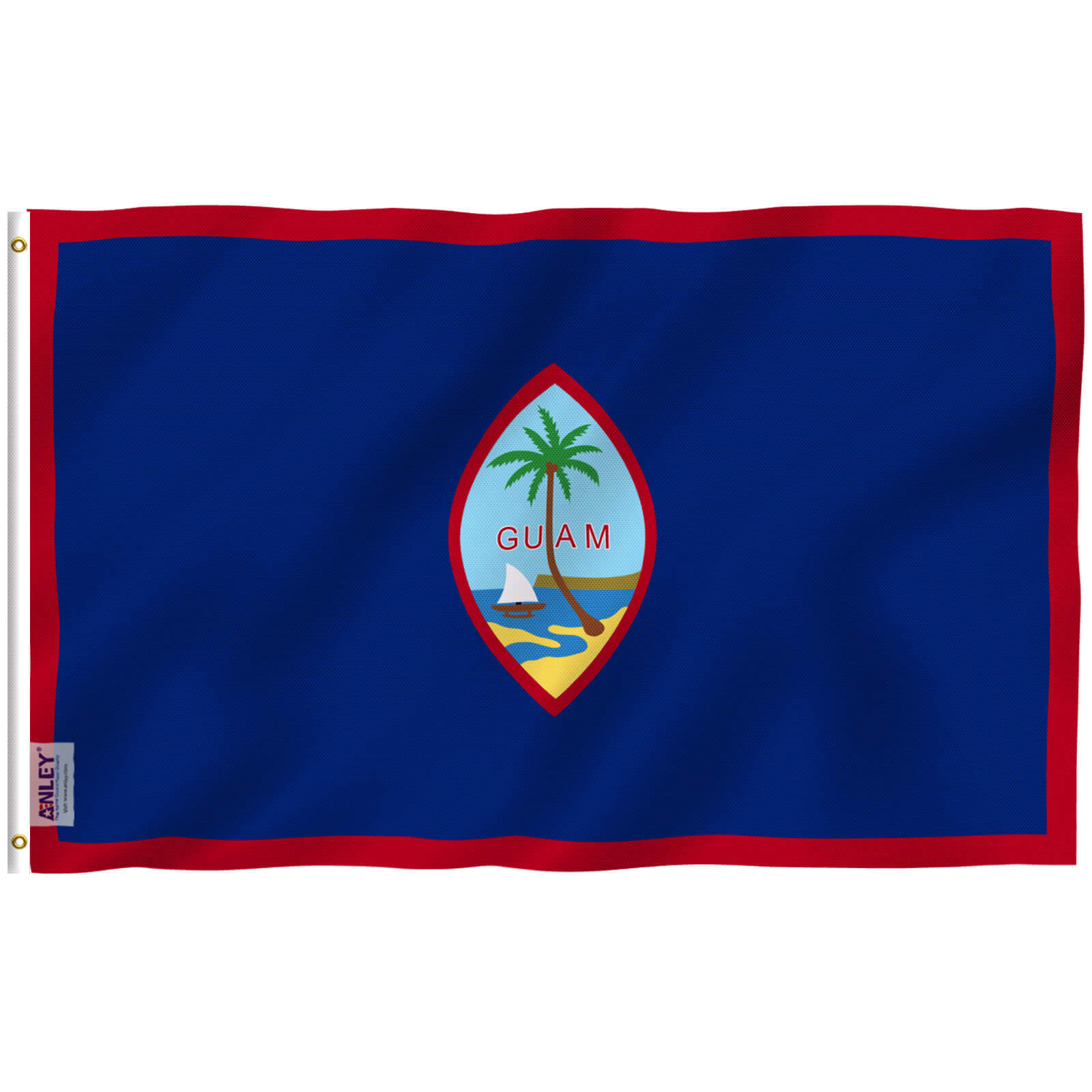Fly Breeze Guam Flag 3x5 Foot - Anley Flags Fly Breeze Guam Flag 3x5 Foot - Anley Flags