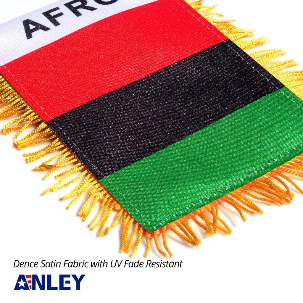 Afro American Window Hanging Flag 4 X 6 Inch - Anley Flags