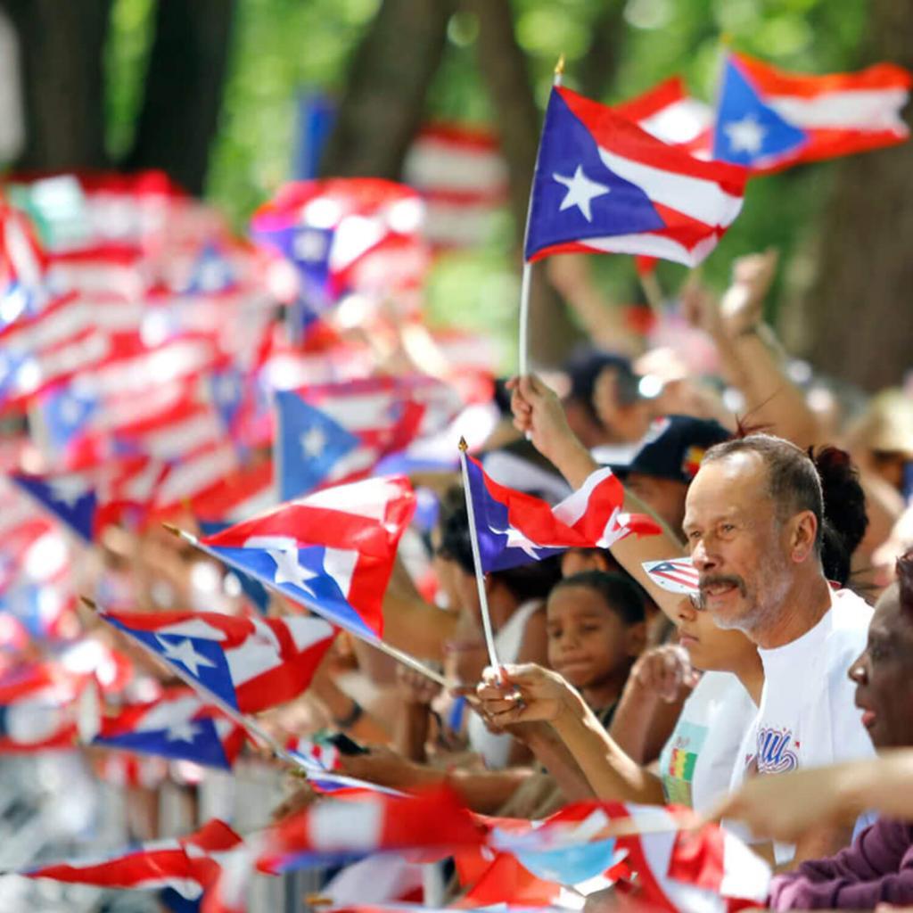 Puerto Rico Stick Flags 5x8 inch (Pack of 12) - Anley Flags