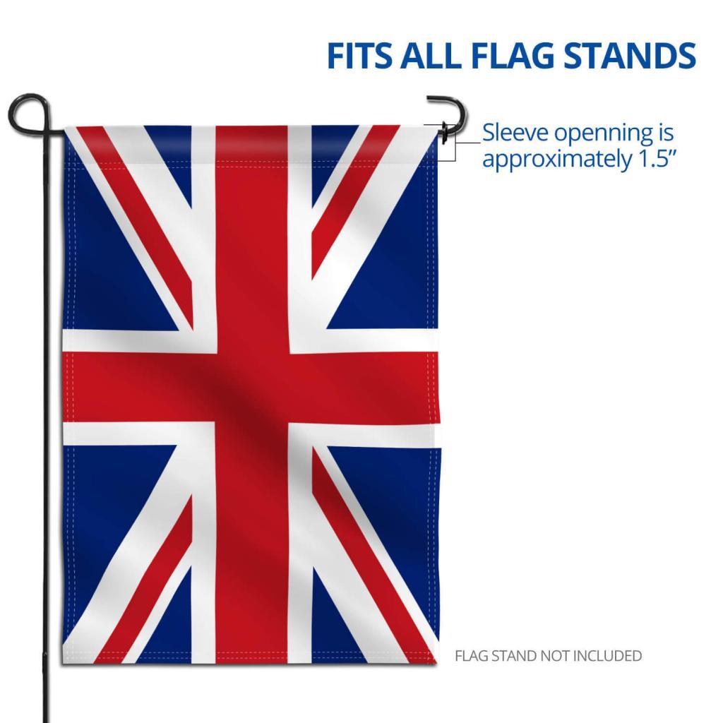 Union Jack British UK Decorative Garden Flags for Home Decor - 18 x 12. ...