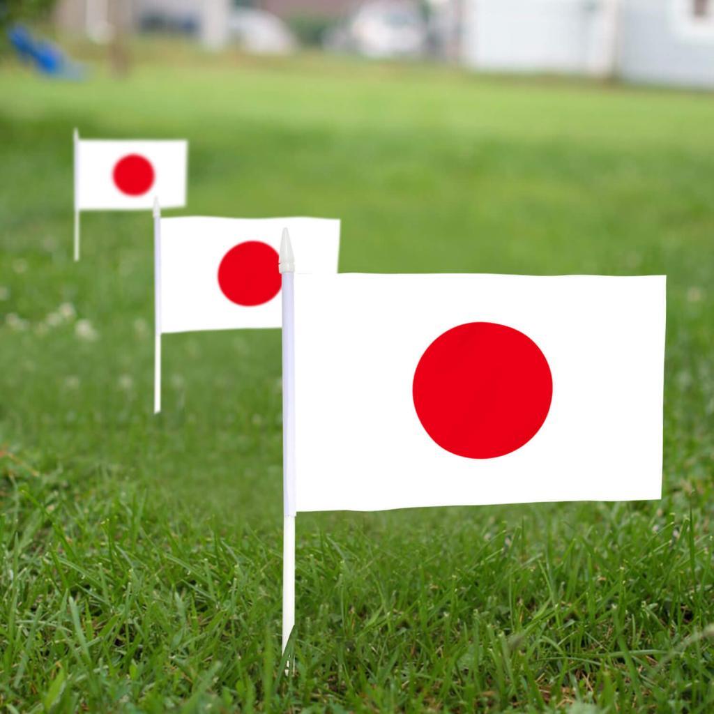 Japan Stick Flags 5x8 inch (Pack of 12) - Anley Flags