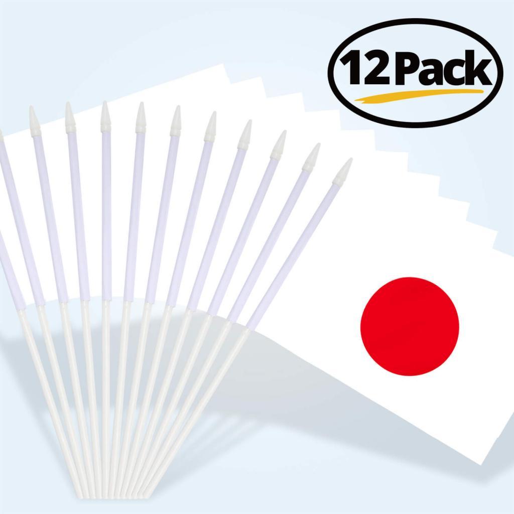 Japan Stick Flags 5x8 inch (Pack of 12) - Anley Flags