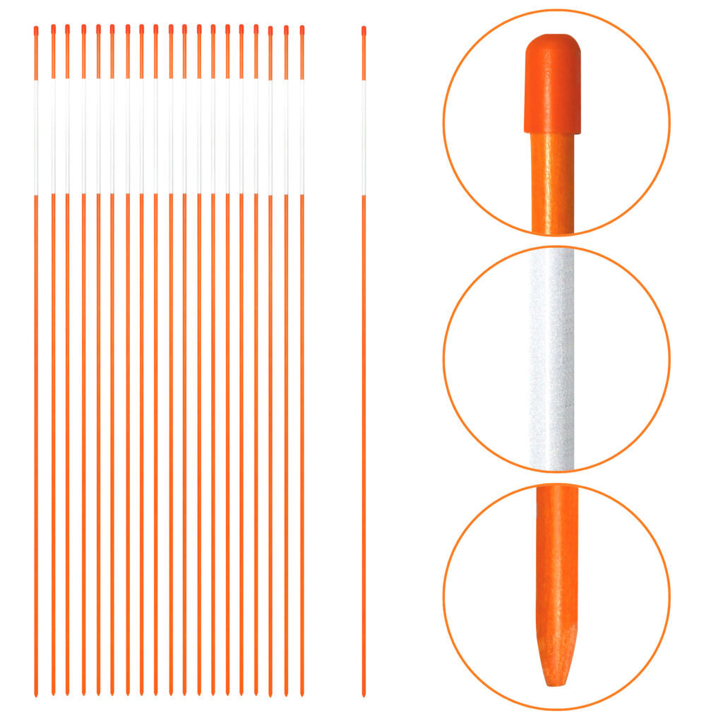 20 Pack 48" Reflective Driveway Markers - Anley Flags