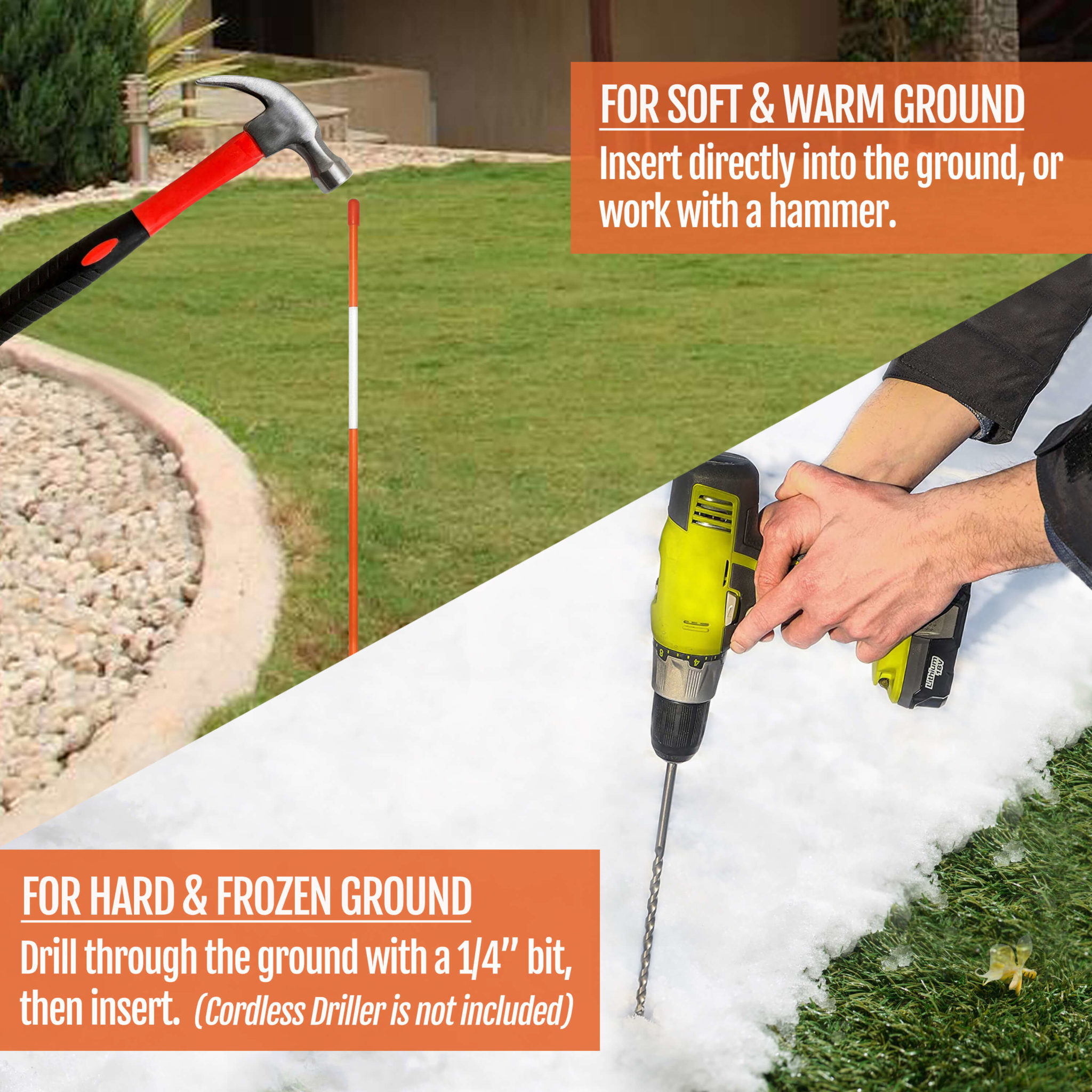 20 Pack 48" Reflective Driveway Markers - Anley Flags