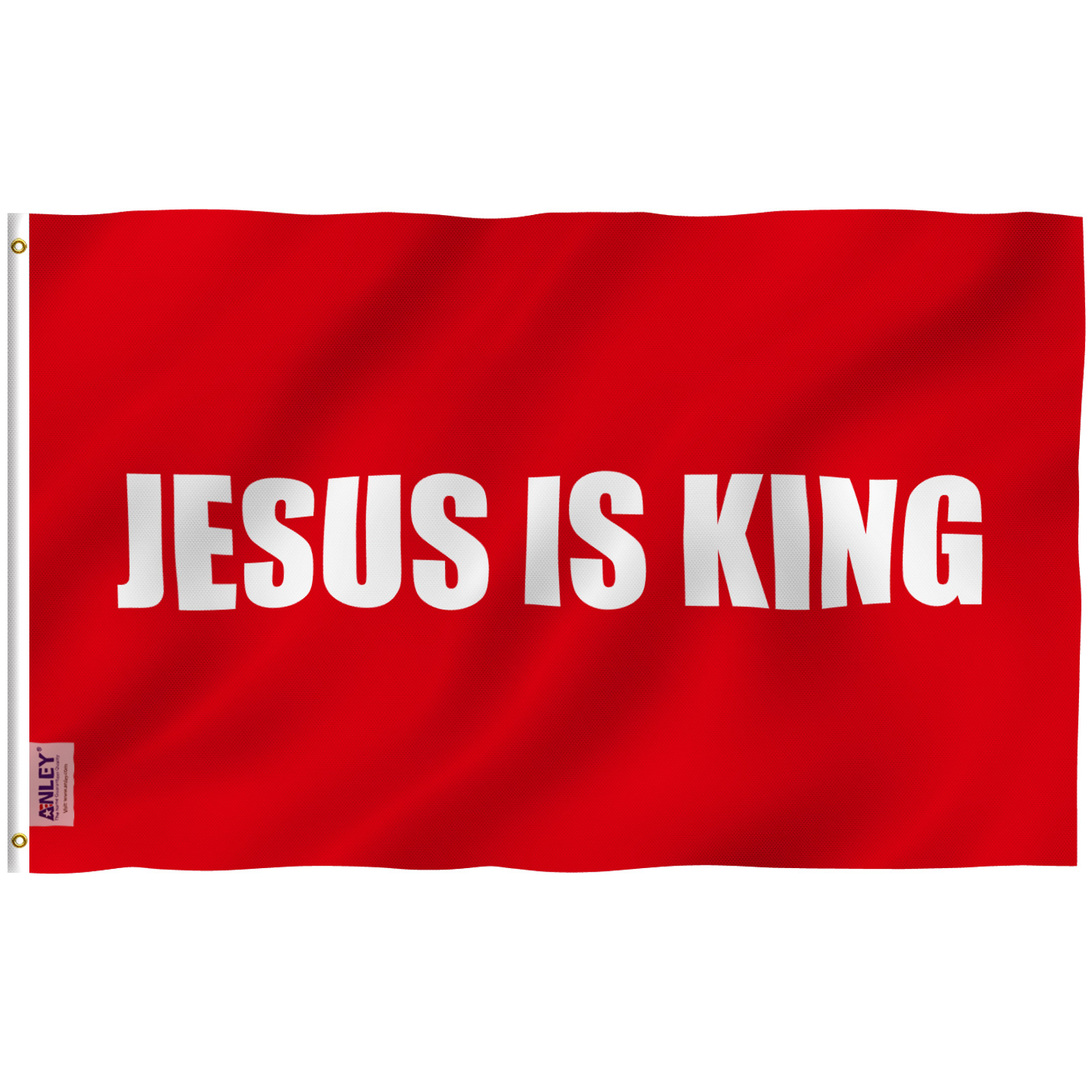 Fly Breeze 3x5 Foot Jesus is King Flag - Anley Flags