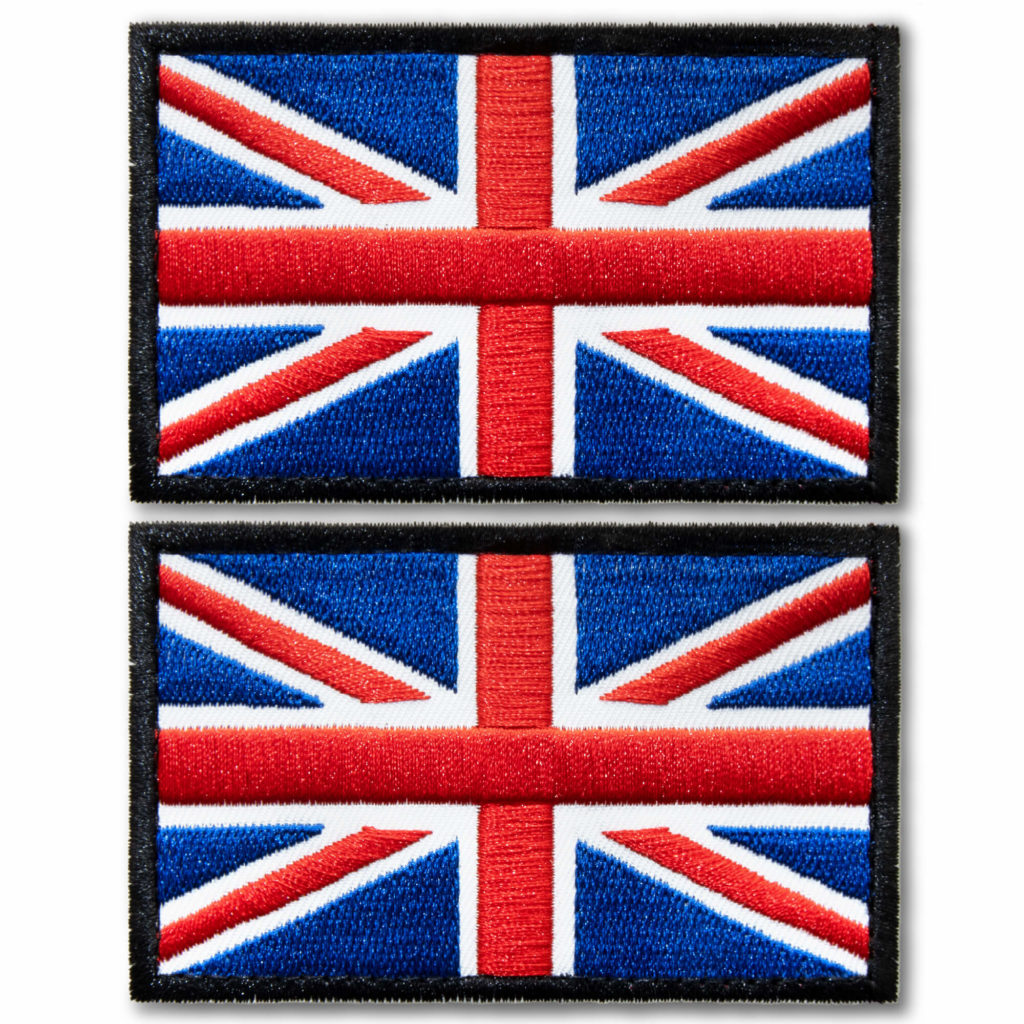 Tactical United Kingdom Flag Embroidered Patches (2 Pack) - 2"x 3 ...