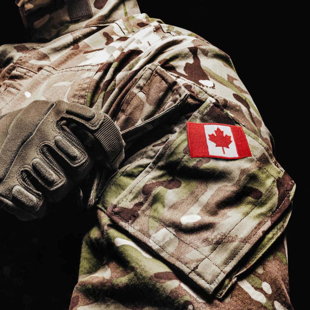 Tactical Canada Flag Embroidered Patches (2 Pack) - 2"x 3" - Anley Flags