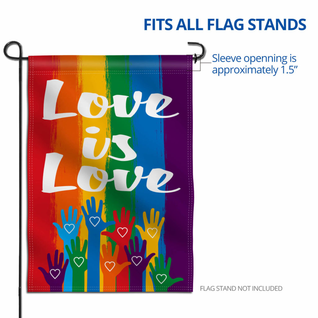 Love Is Love Rainbow Lgbt Gay Pride Decorative Garden Flags 18 X 125 Inch Anley Flags
