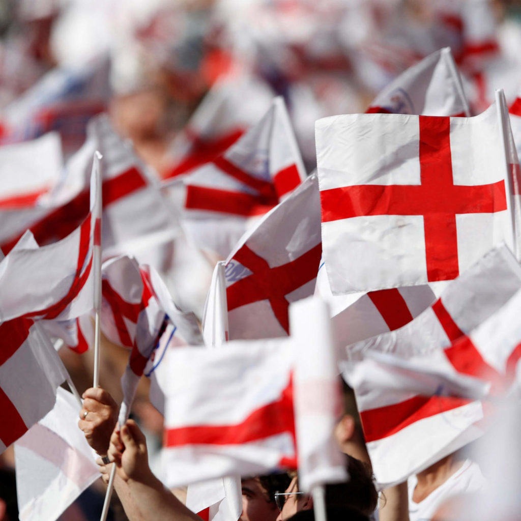 England Stick Flags 5x8 inch (Pack of 12) - Anley Flags